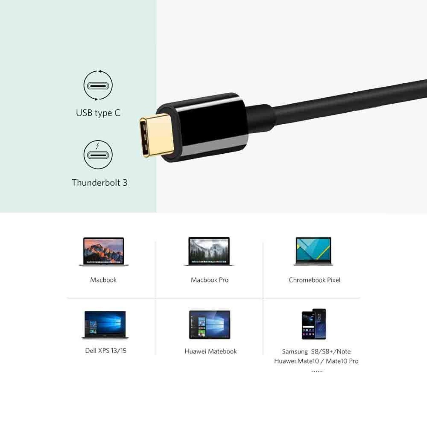 Ugreen Type-C HDMI VGA Dönüştürücü Adaptör